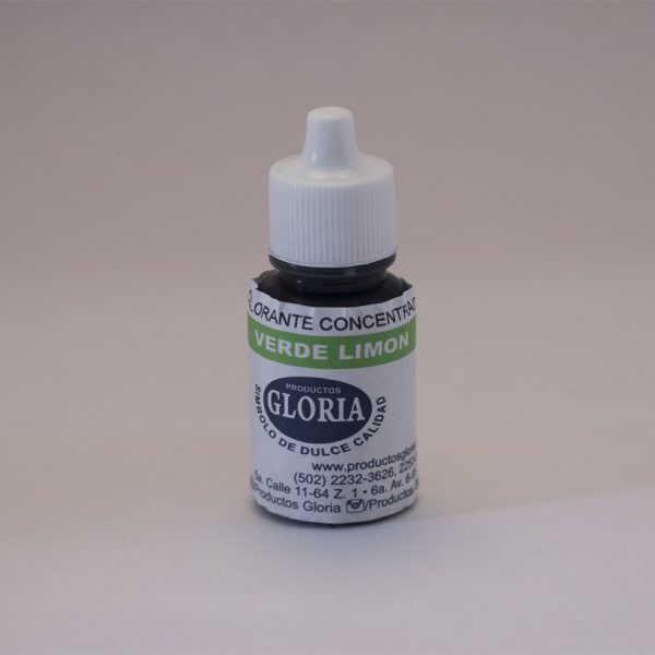 COLORANTE CONCENTRADO VERDE LIMON 17cc – Productos Gloria